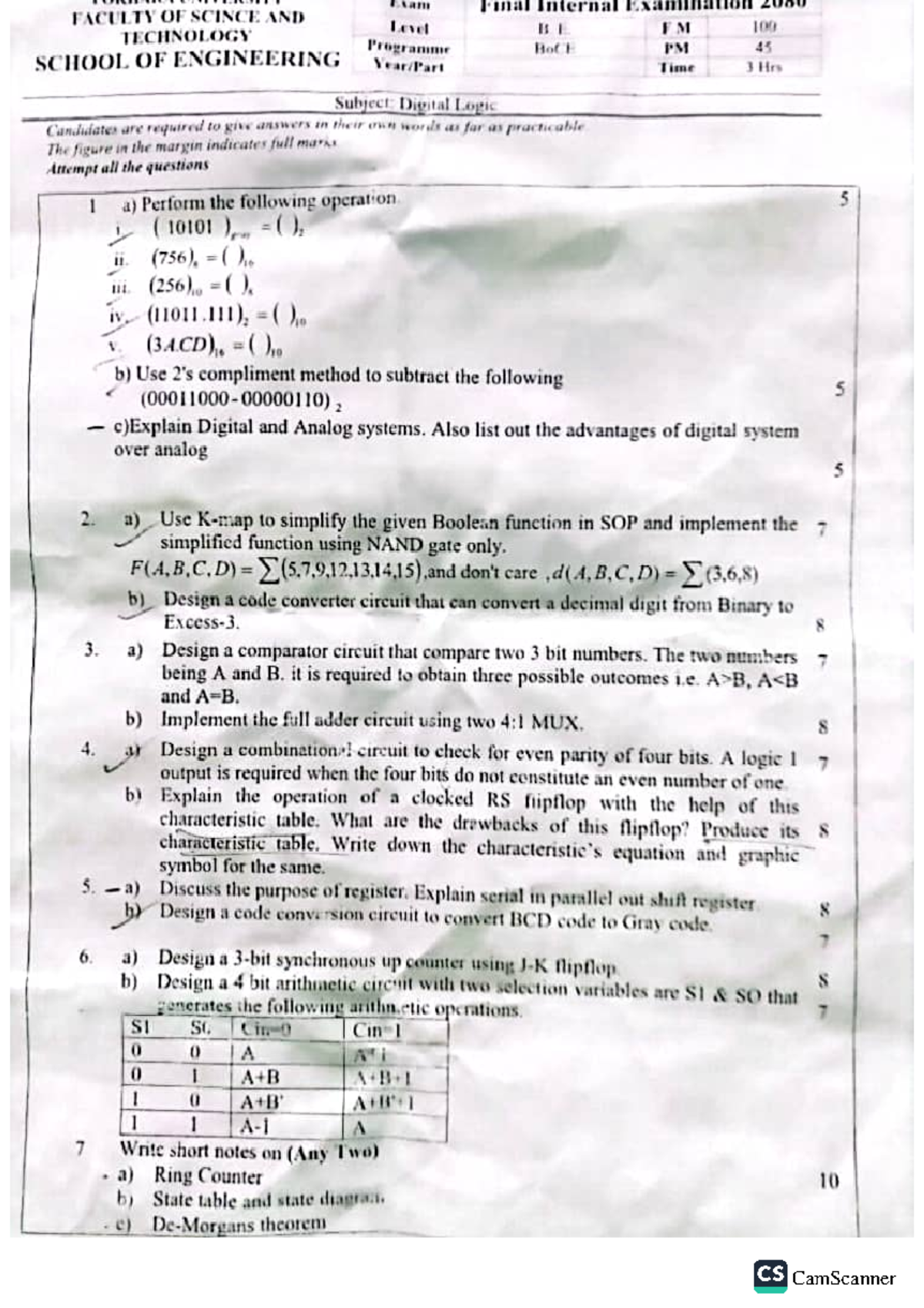 SOE 1st sem 2024 - Computer Engineering - Studocu