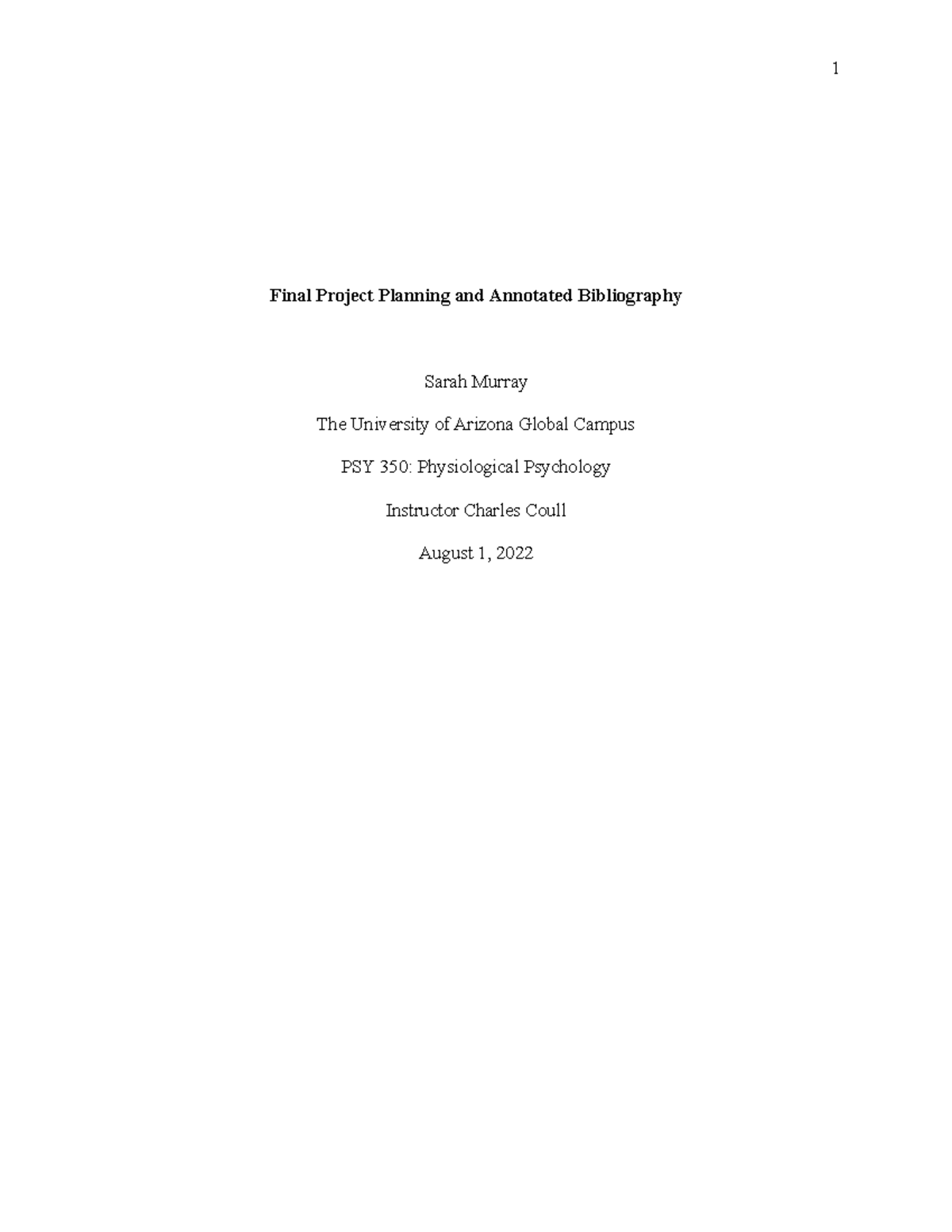 Final Project Planning and Annotated Bibliography Template - Final ...