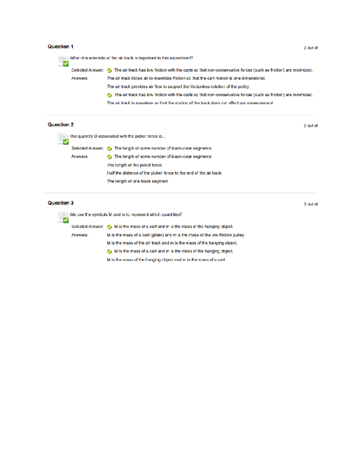 Conservation of energy pre lab quiz - PHY 133 - Studocu