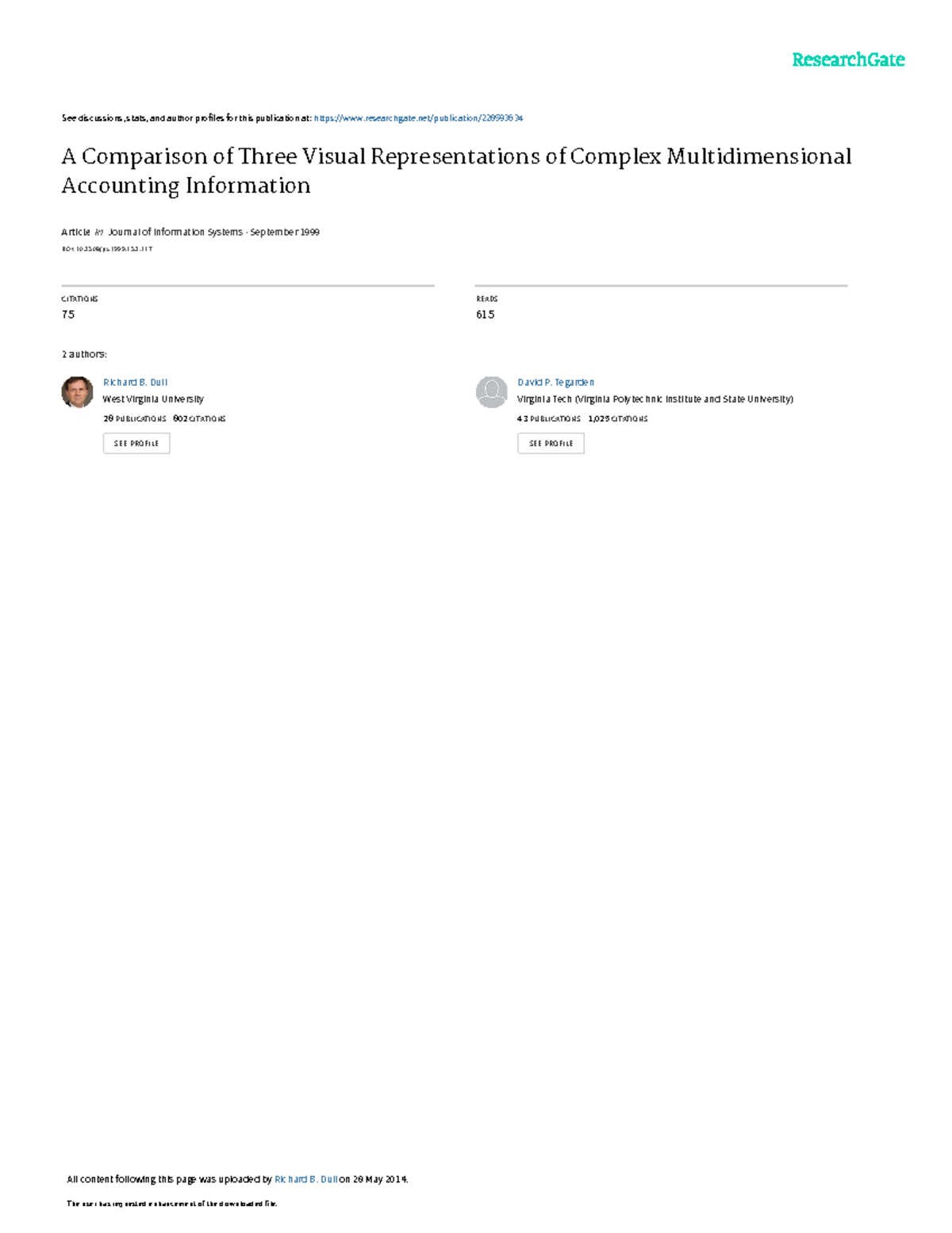 A Comparison of Three Visual Representations of Co - See discussions ...