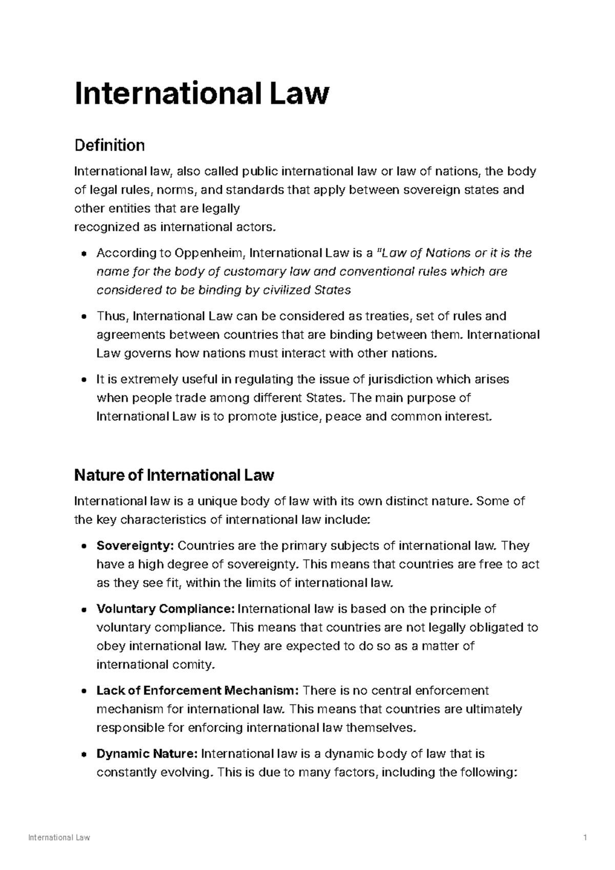 International Law - International Law Definition International law ...