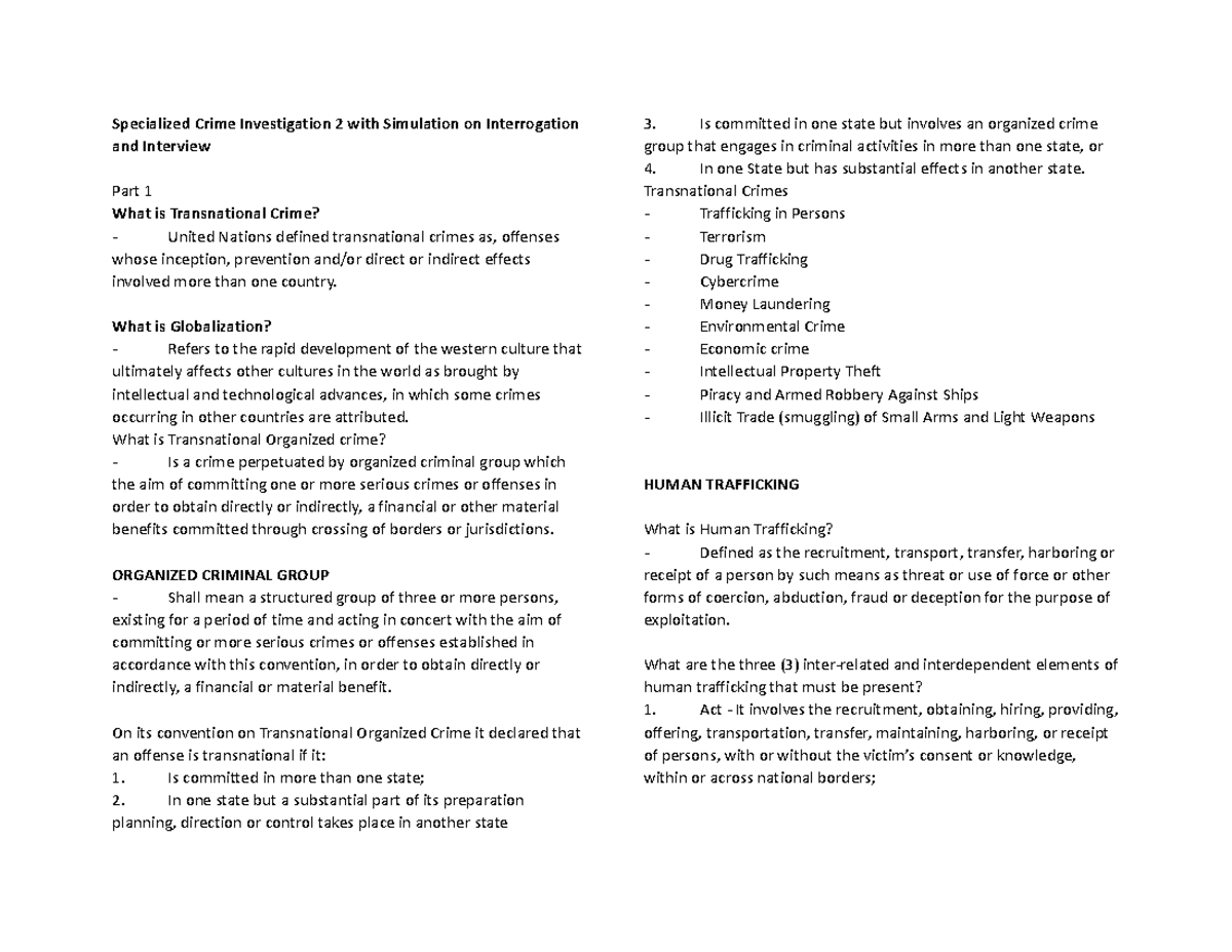 Cdi 3 - Reviewers - Specialized Crime Investigation 2 with Simulation ...