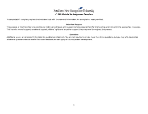CJ 140 5-2 Project One - 1 CJ 140 MODULE FIVE PROJECT ONE Taylor Heger ...