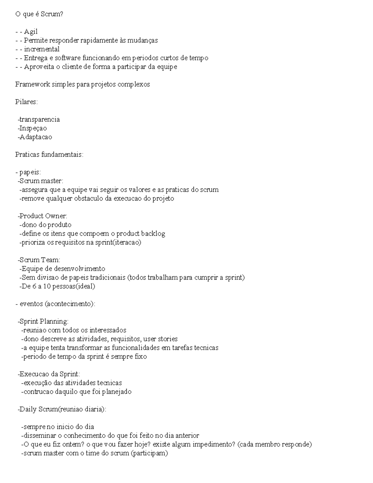 Resumo sobre a metodologia Scrum - O que Scrum? Agil Permite responder ...