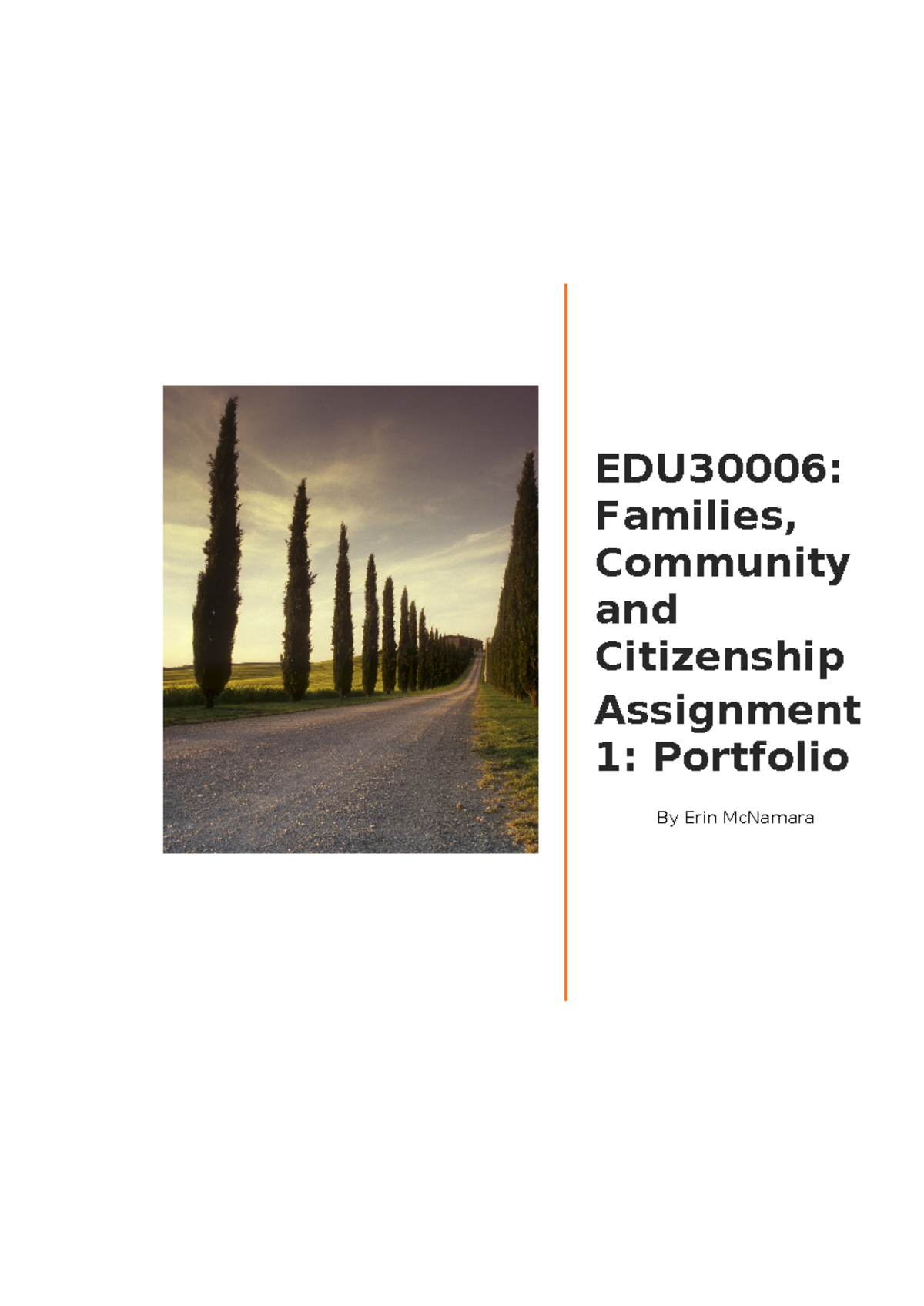 EDU30006 Assignment 1 - Got a Credit - EDU30006: Families, Community ...