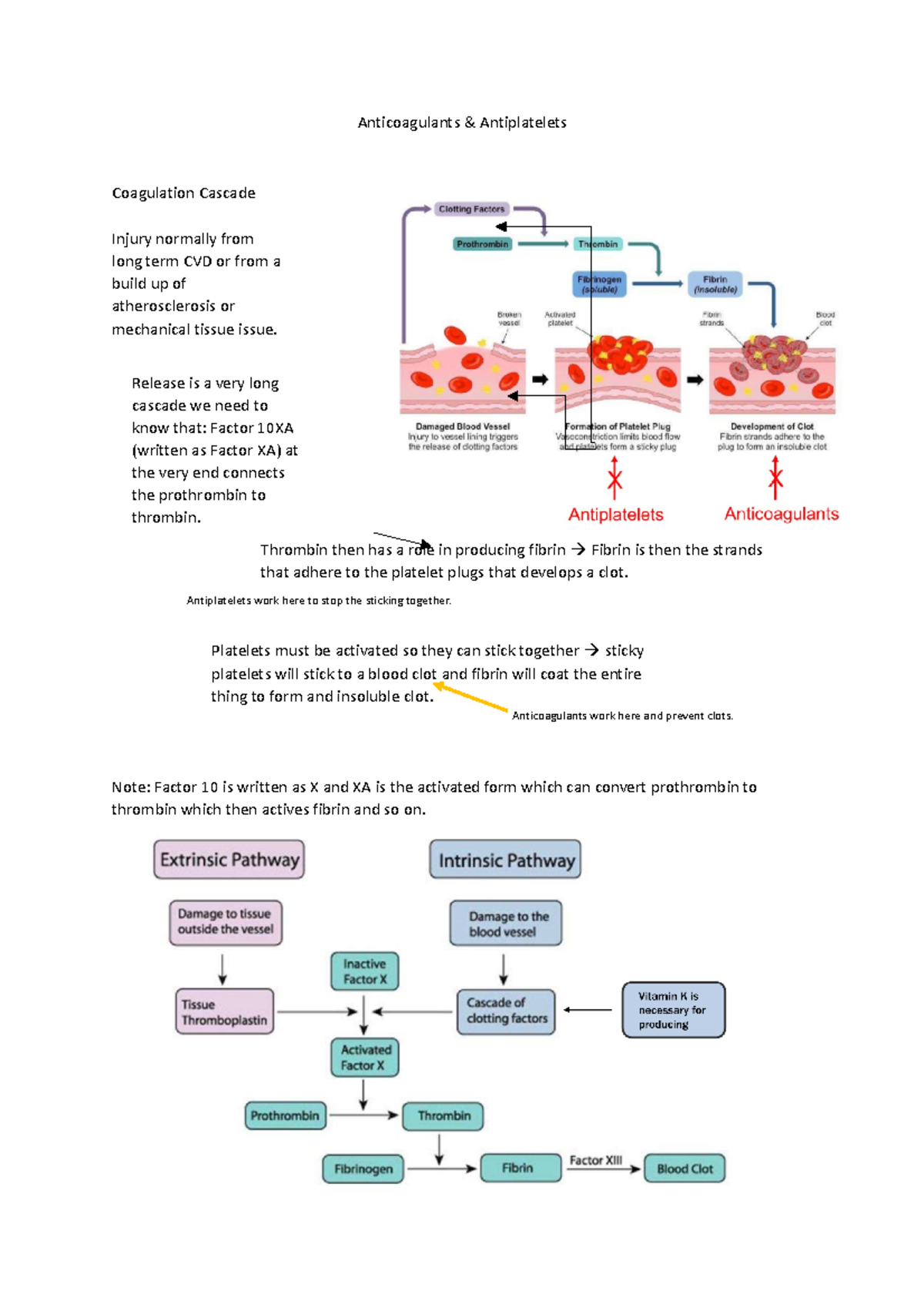 Anticoagulants and Antiplatelets - Anticoagulants & Antiplatelets ...