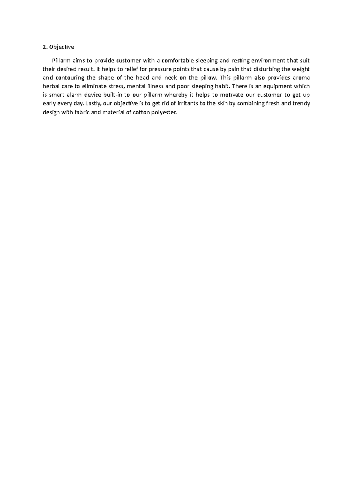 Objectives Pillarm uitm - Objective Pillarm aims to provide customer ...