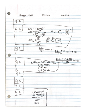 Chapter 4 Answer Problems Intermediate Price Theory - Chapter 4 ...