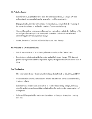 AP Environmental Science APES Unit 7 Atmospheric Pollution Sudy Guide ...