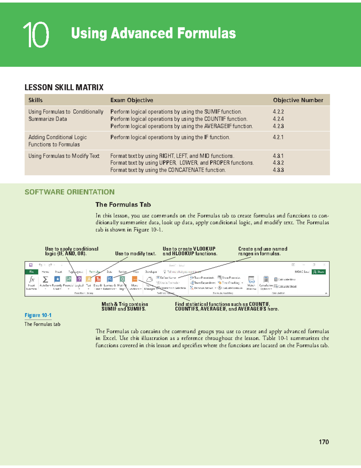 Excel Lesson 10 it application it application tools in business - 170 ...