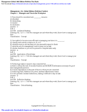 CM CH1 Summary - Contemporary management chapter 1 notes - Contemporary ...