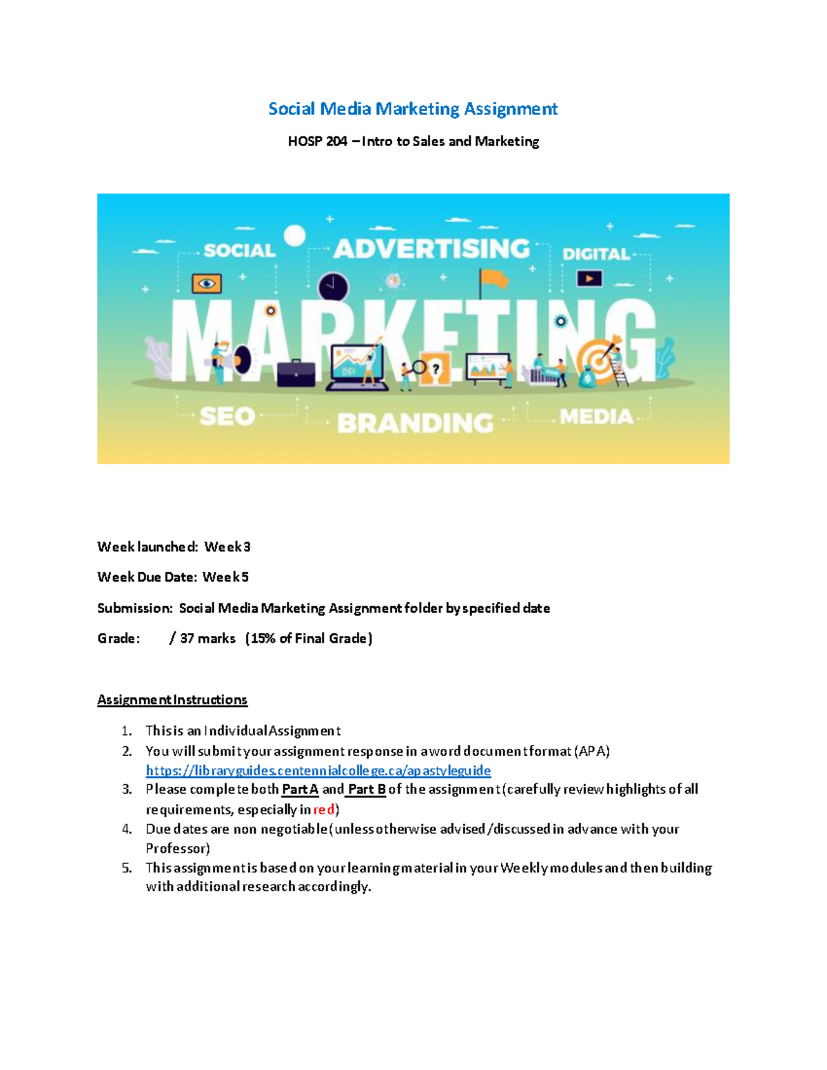 Social Media Assignment - Individual - Summer 2021 - Social Media ...