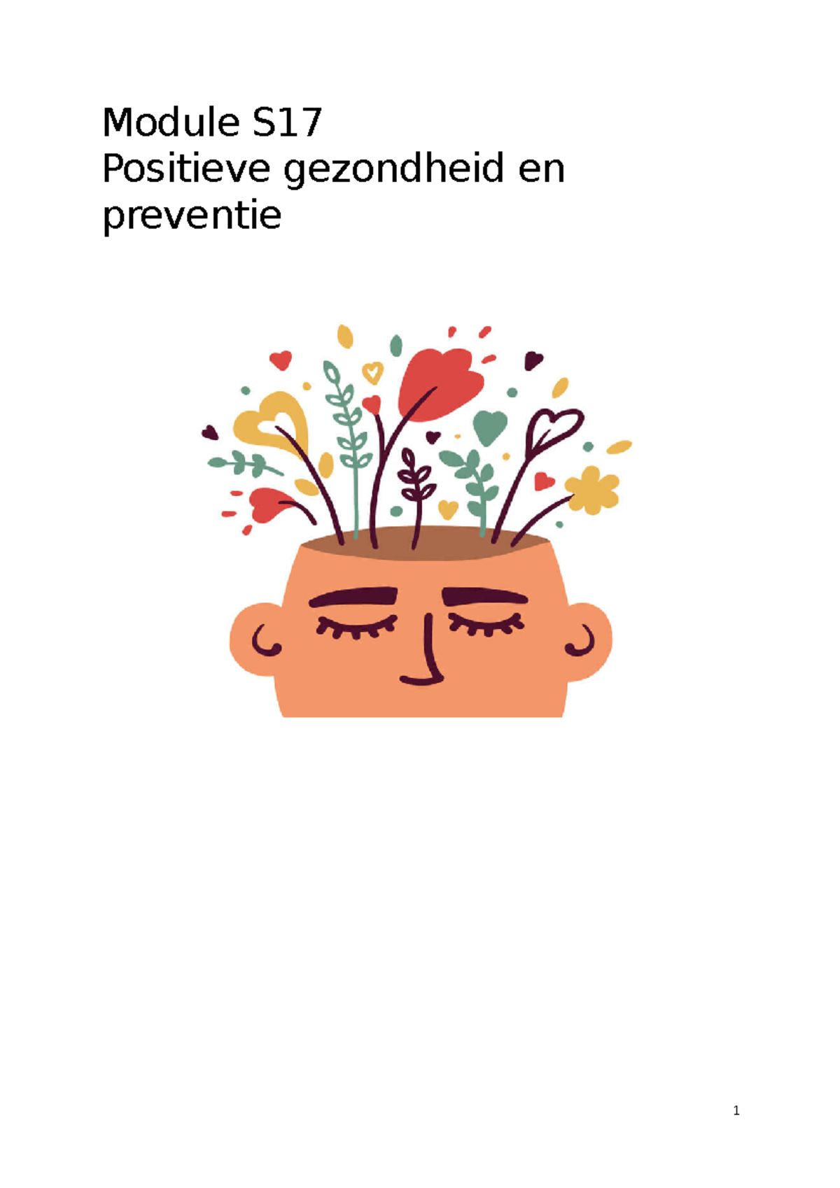 S17 positieve gezondheid en preventie - Dit beroepsproduct is ...