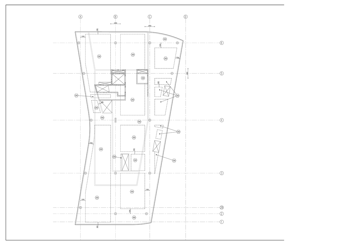 S090-01 L6- Concrete Profiles - DENOTES SLAB EDGE DRAWING NOTES: 1 ...