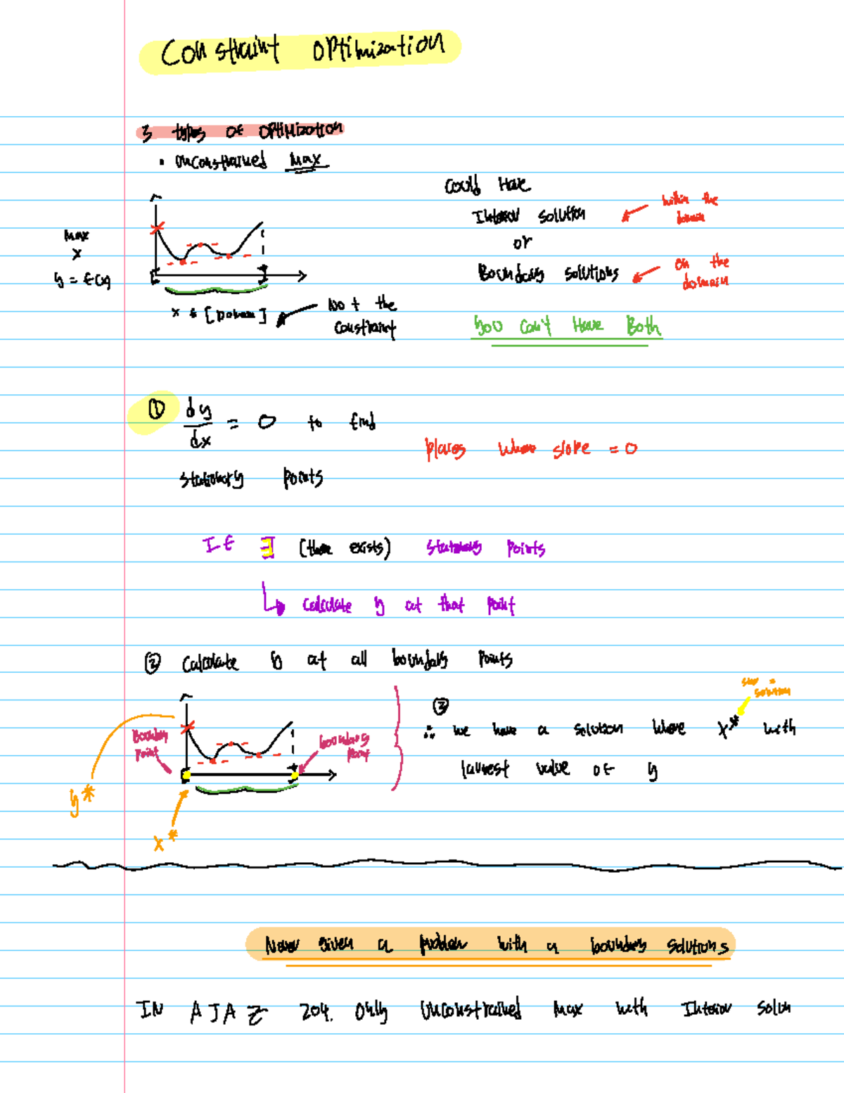Psychology 204 - osu psych 4 - Constraint optimization 3 types of ...