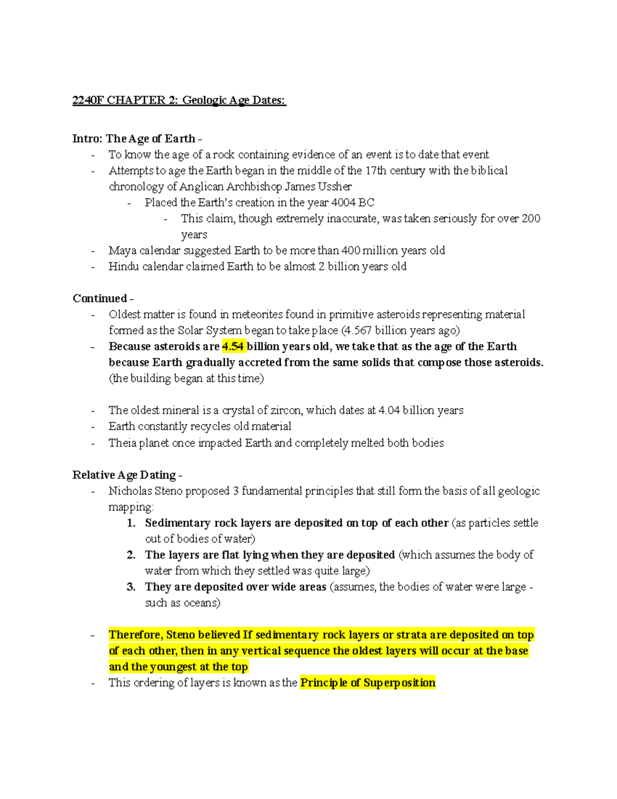 Chapter 2 Geologic Age Dates - 2240F CHAPTER 2: Geologic Age Dates ...