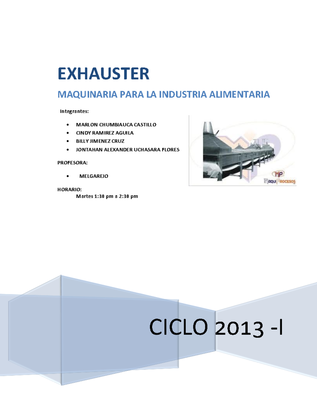 151226213-Exhauster - EXHAUSTER - EXHAUSTER MAQUINARIA PARA LA ...