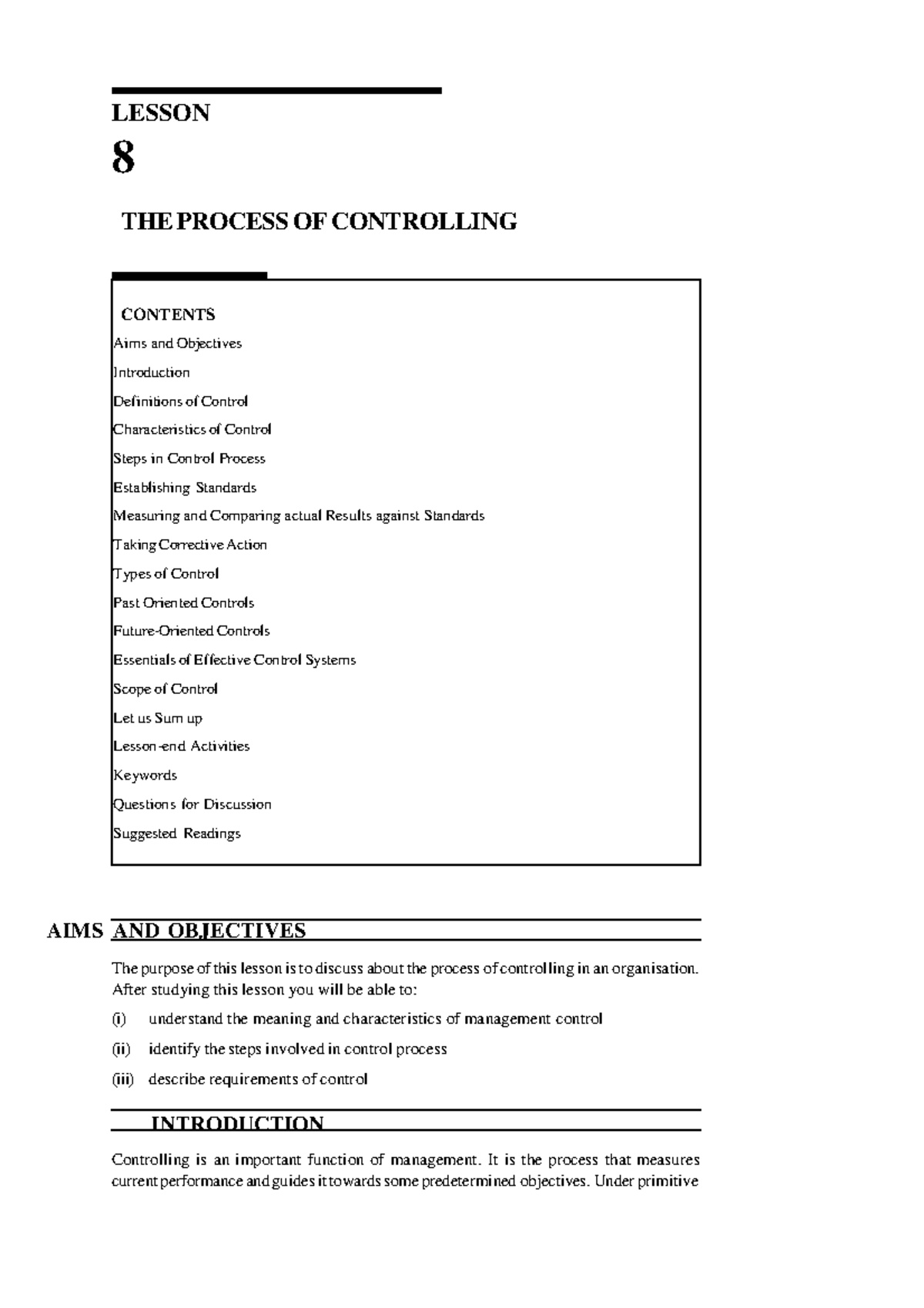 Process of controling - Controlling and controlling techniques,concept ...