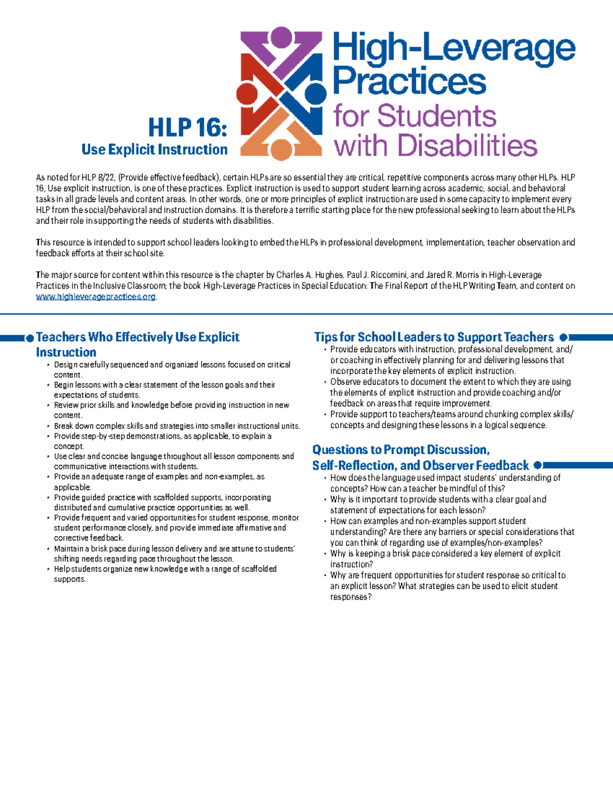 HLP 16 Admin Guide - Provides outlined special education terms and ...