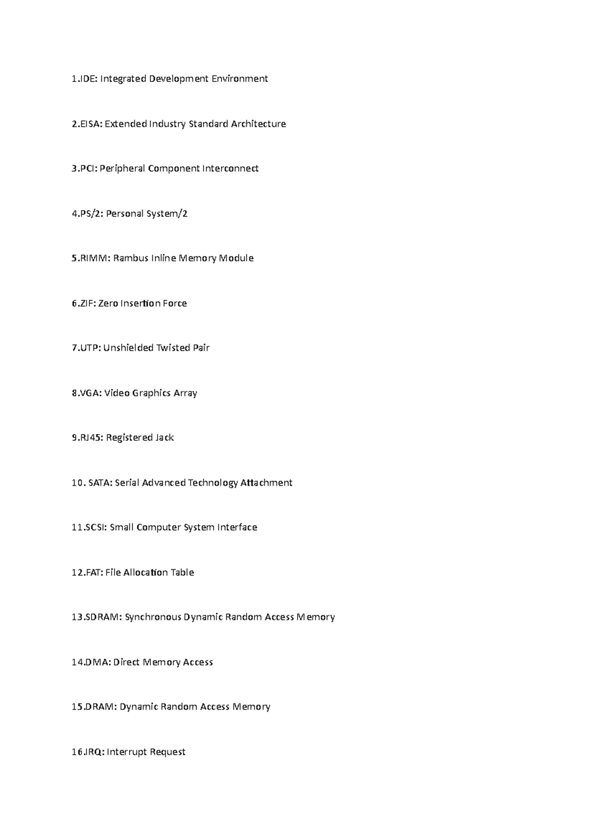 Acroname in support service and maintanance for information systems ...