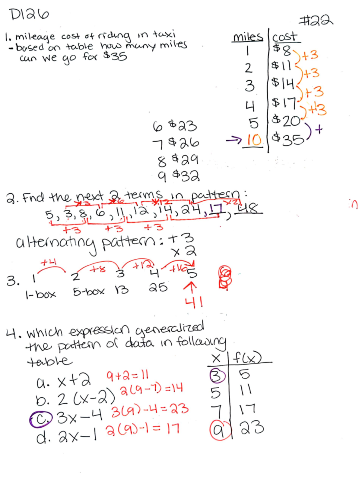 D126 End of Course Cohort [ D126 - MEE] - D mileage cost of riding in ...