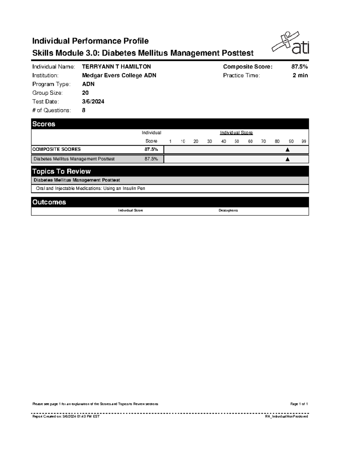 Diabetes mellitus - read and take notes - Individual Performance ...