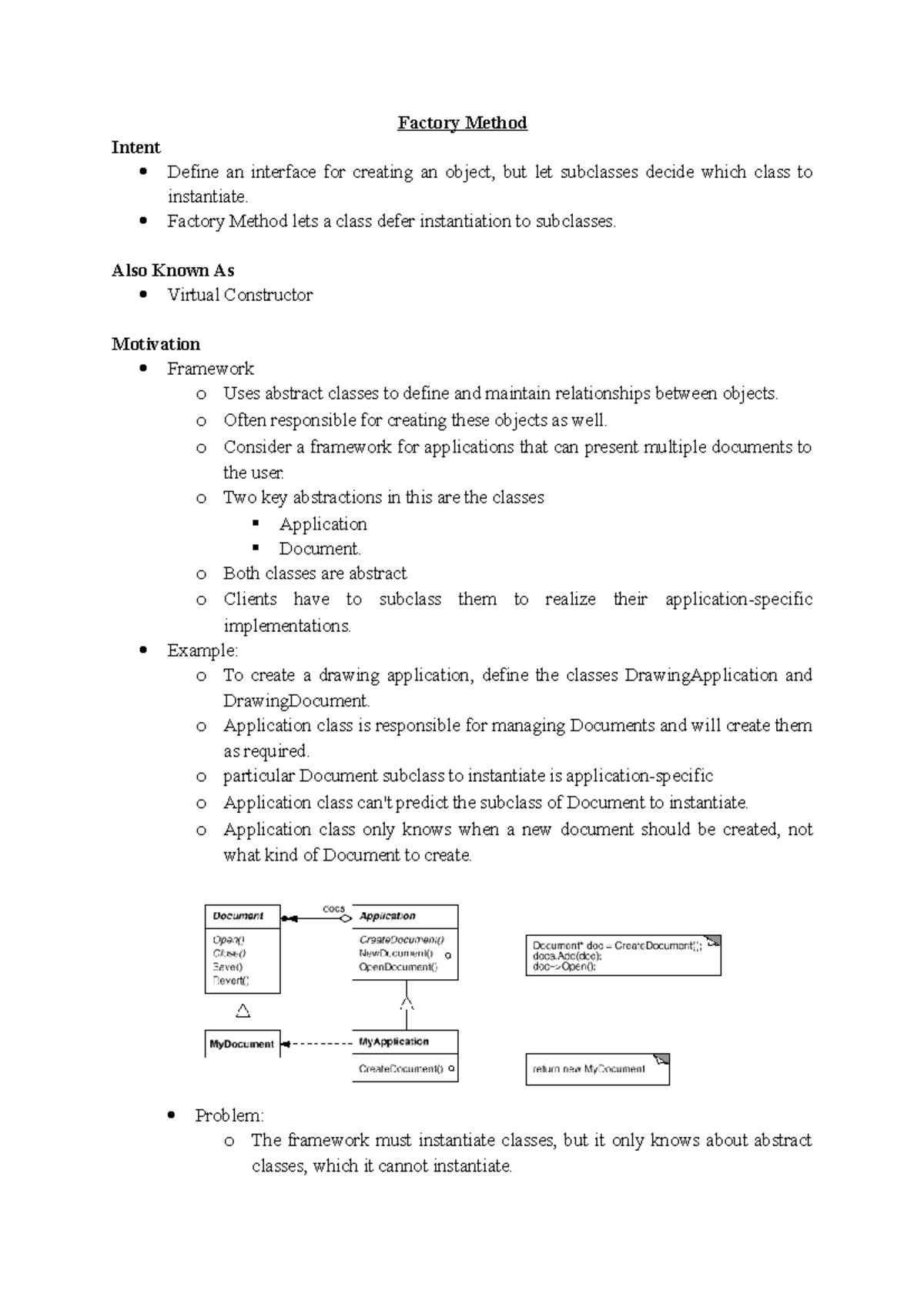 2.11 Factory Method - Design pattern - Factory Method Intent Define an ...