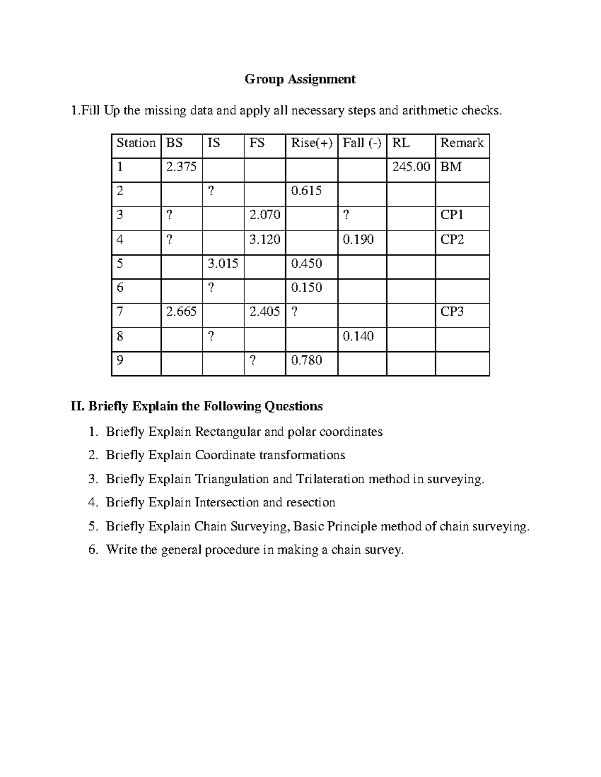 Group Assignment 1 - DO IT CAREFULLY - Group Assignment 1 Up the ...