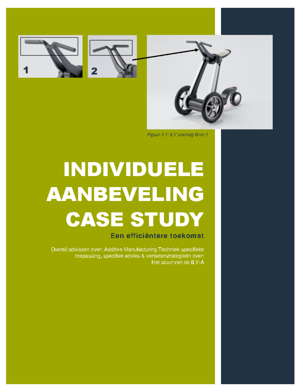 Individuele opdracht PRT - INDIVIDUELE AANBEVELING CASE STUDY Een ...