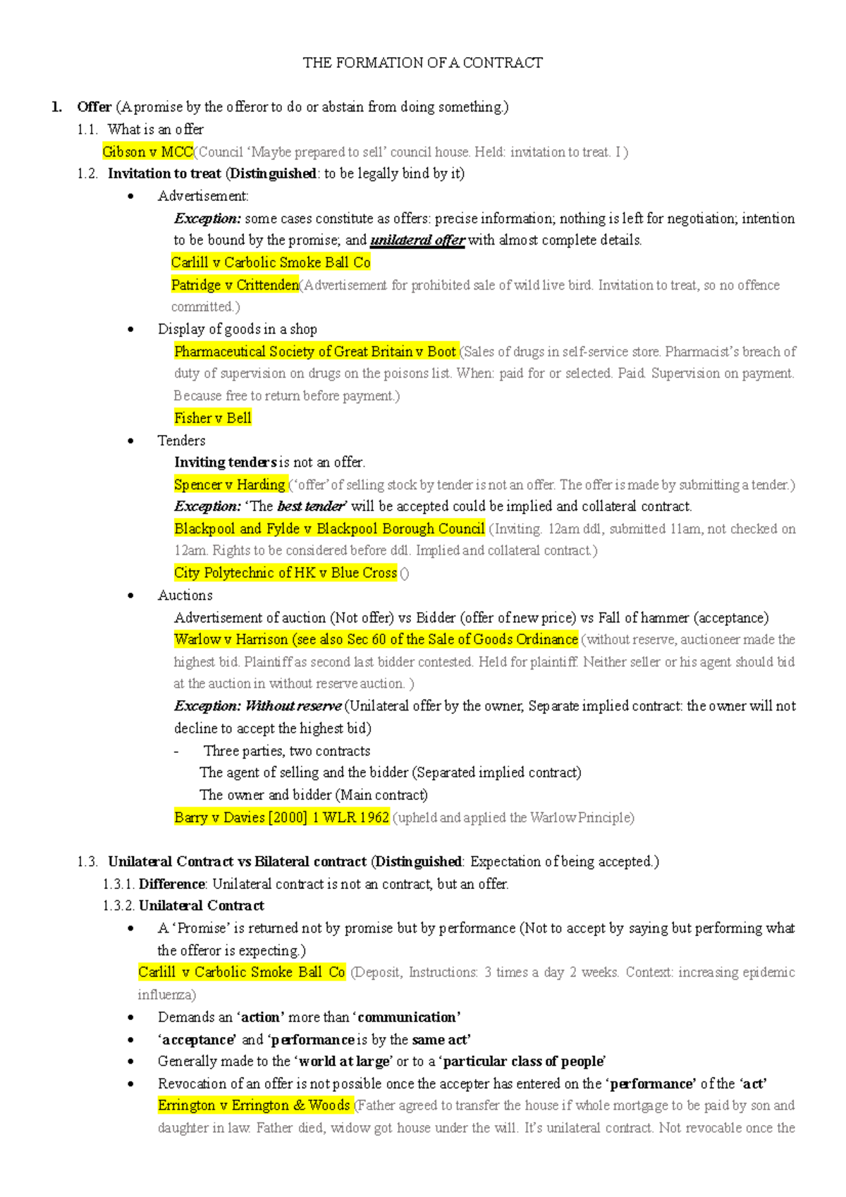 Formation Of Contract Warning Tt Undefined Function 3 Warning Tt Undefined Function 3