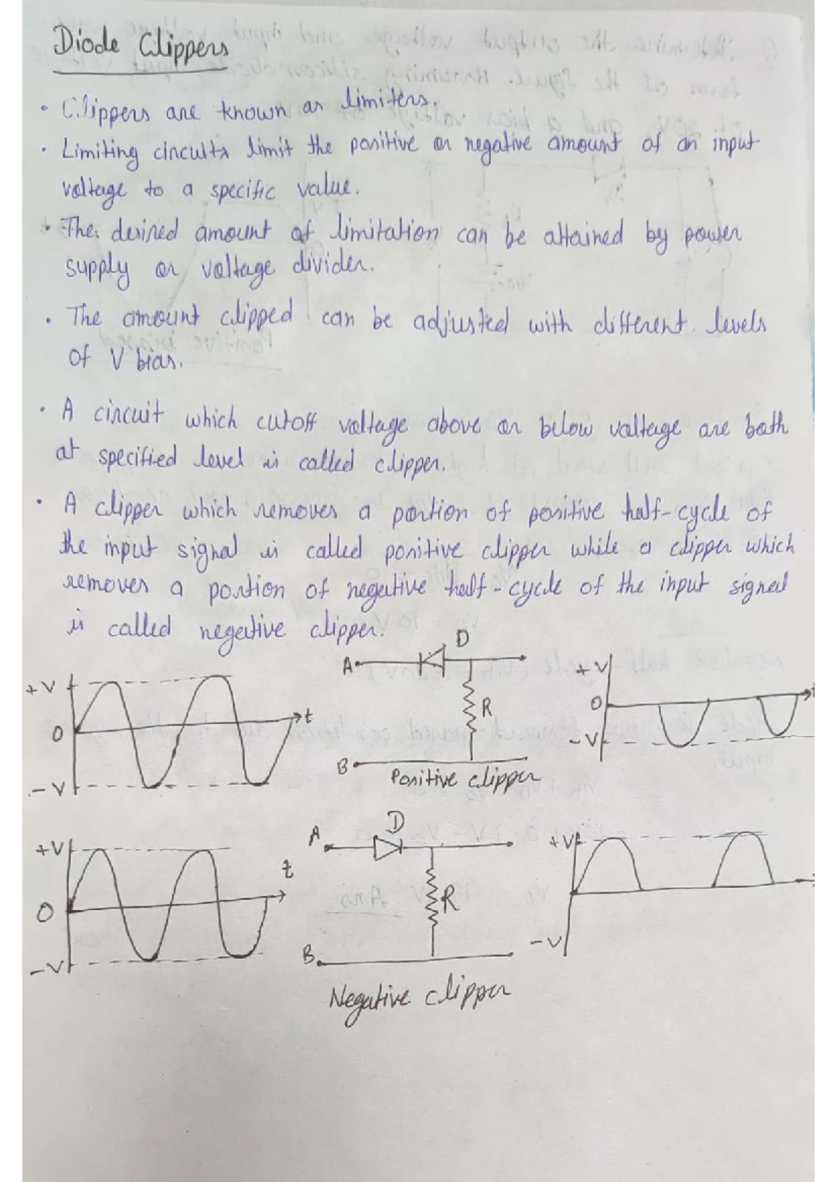 Clippers Prob1 - it is related to bec - Electrical Safety engineering ...