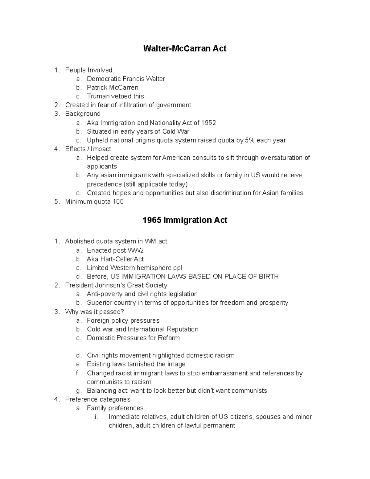 Walter-Mc Carran & Immigration Act - Walter-McCarran Act People ...