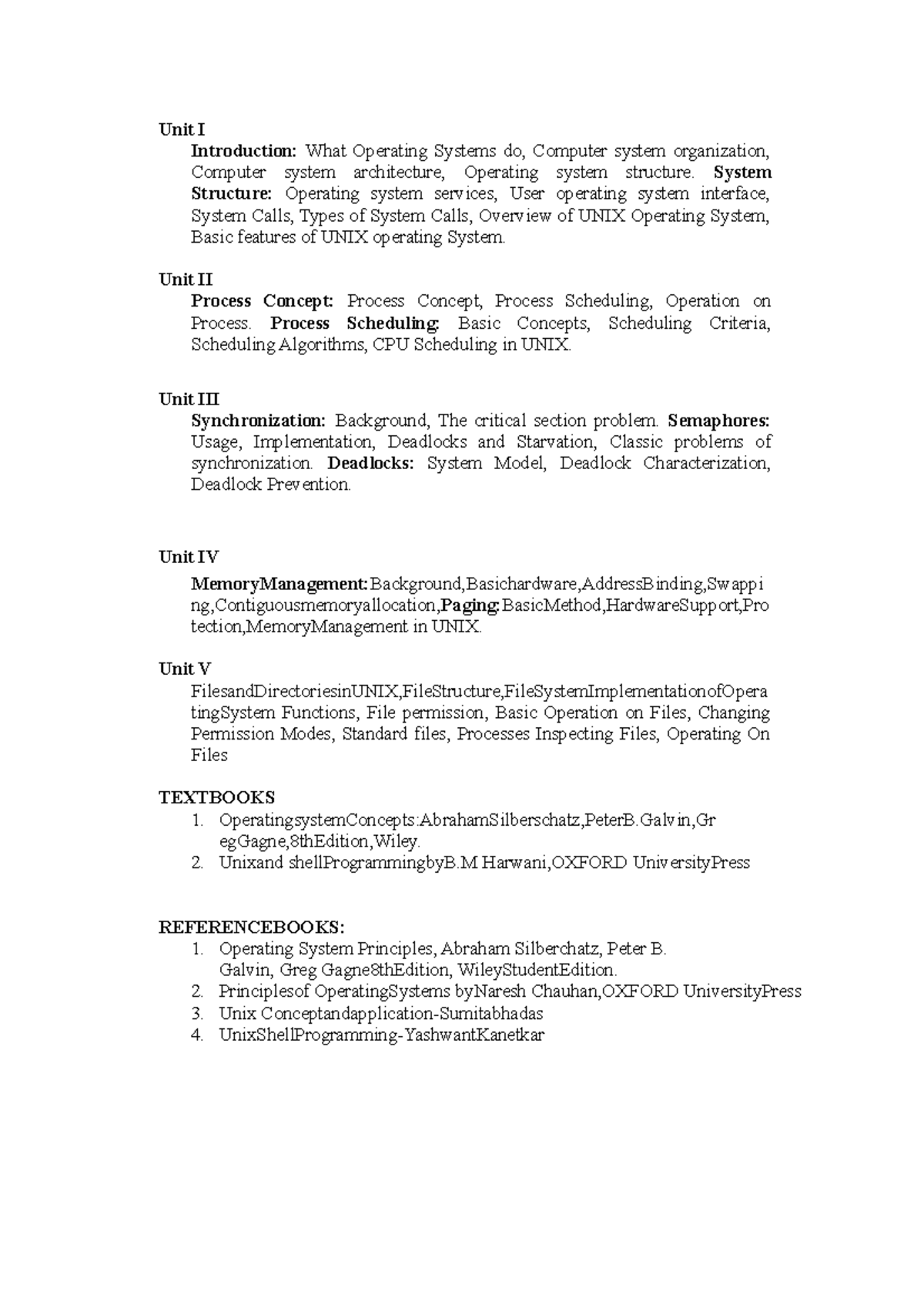 OS Material NEW - HELPFULL TO STUDENTS . PLAESE REFER THE PDF - Unit I ...