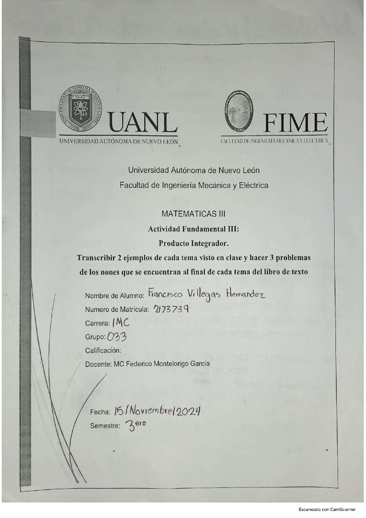 PIA 2173739 Villegas Hernandez Francisco - TONOMA STUD NAME D Sing F millin BIRTH UANL FIME U ...