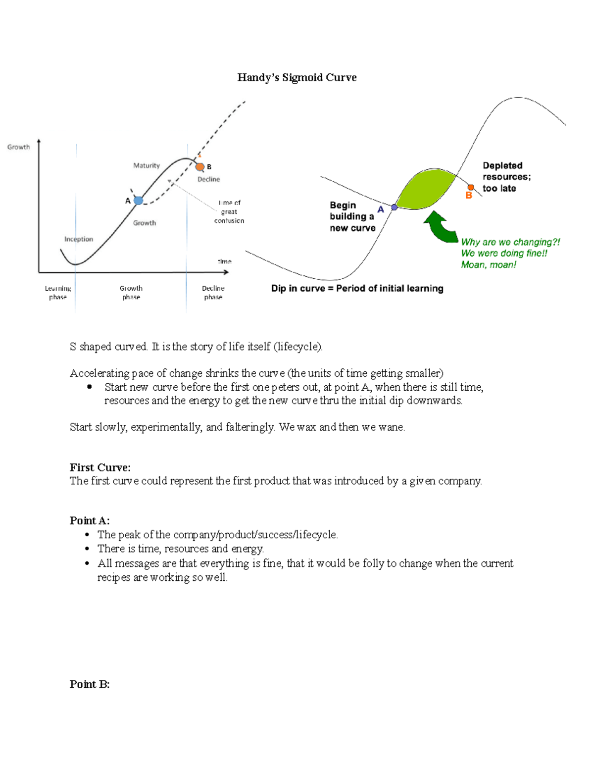 Handy - Handy’s Sigmoid Curve S shaped curved. It is the story of life ...