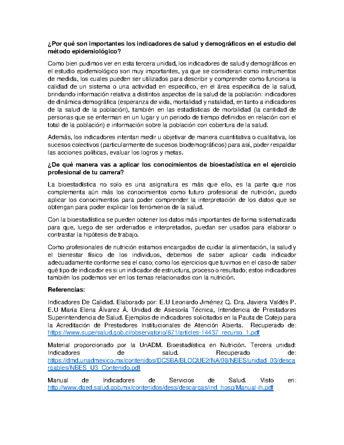 BIO1 U3 T20-APRI - Bioquimica de la nutricion la relacion entre esta asignatura y la nutricion ...