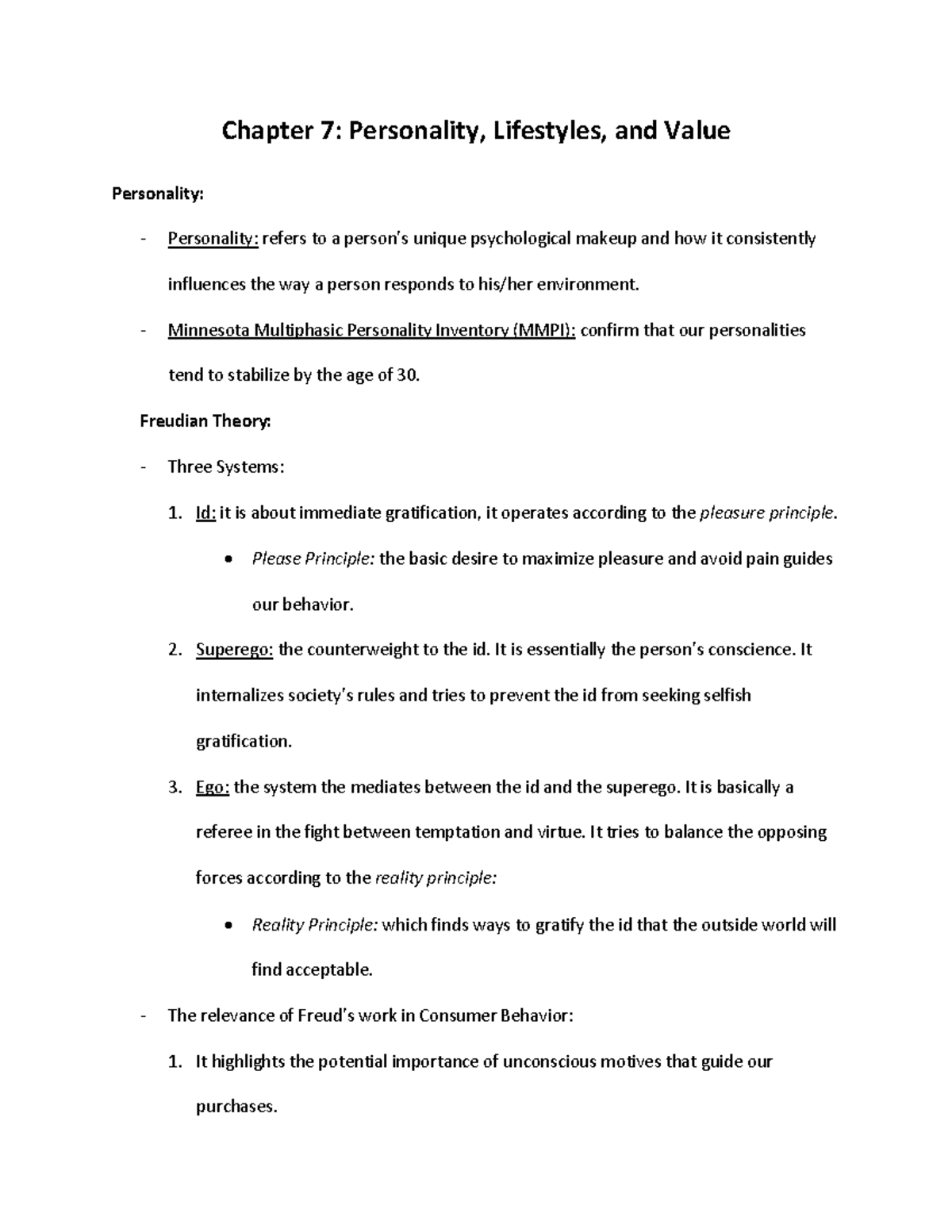 Final Notes - Warning: TT: undefined function: 32 Chapter 7 ...