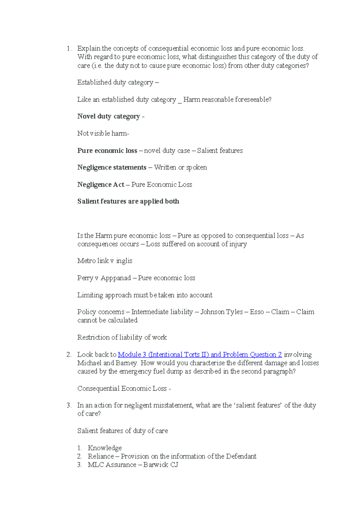 Classs 29 04 2024 - Notes for exam - Explain the concepts of ...