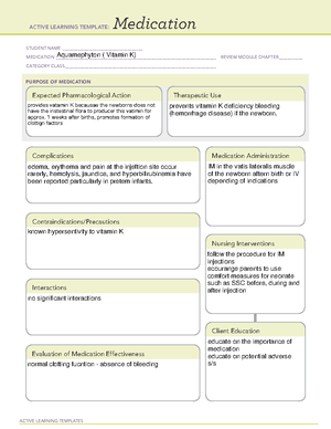 Humalog medication OB ATI Active learning template - ACTIVE LEARNING ...