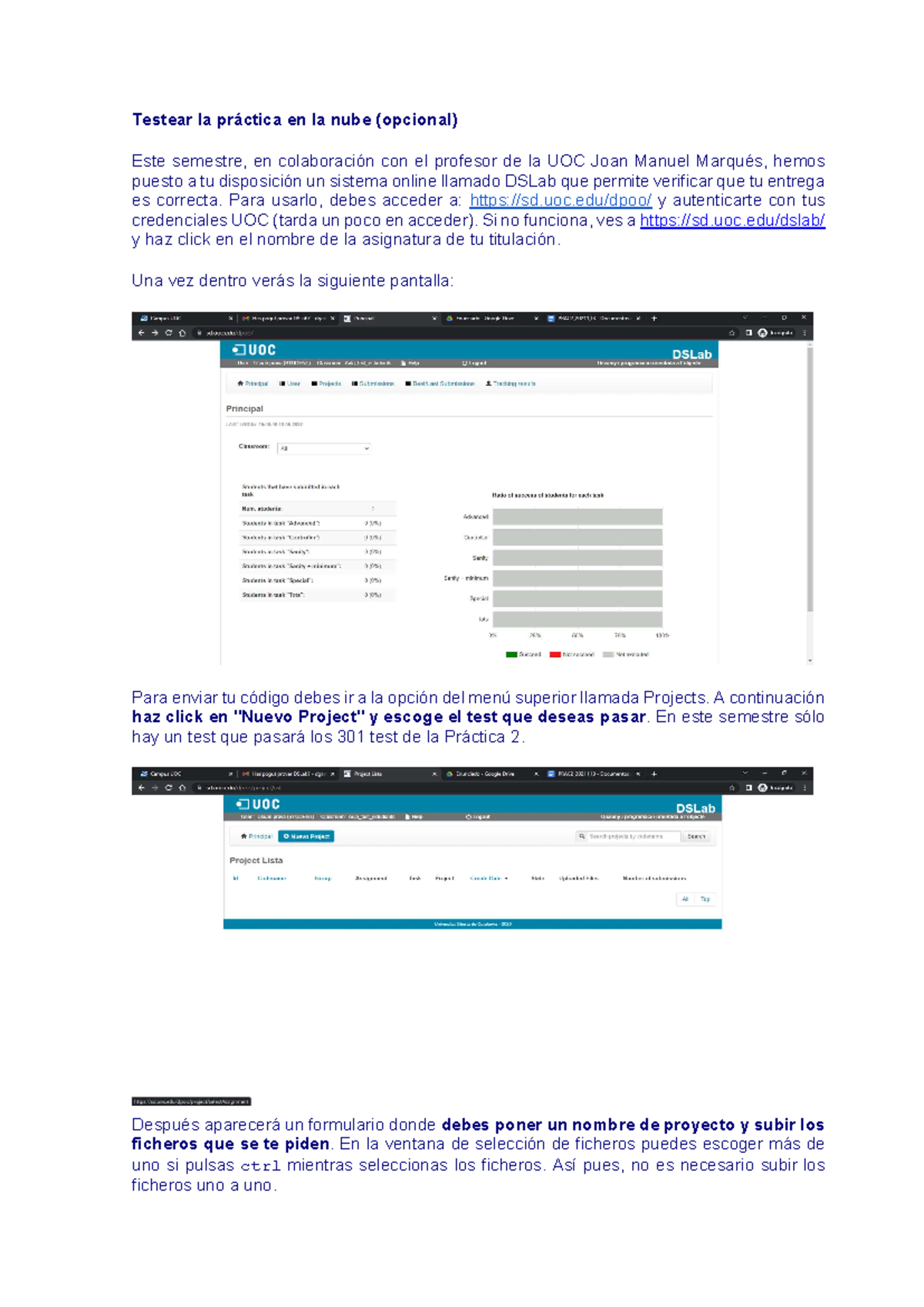 DPOO DSLab Guide - DPPOOO - Testear la práctica en la nube (opcional ...