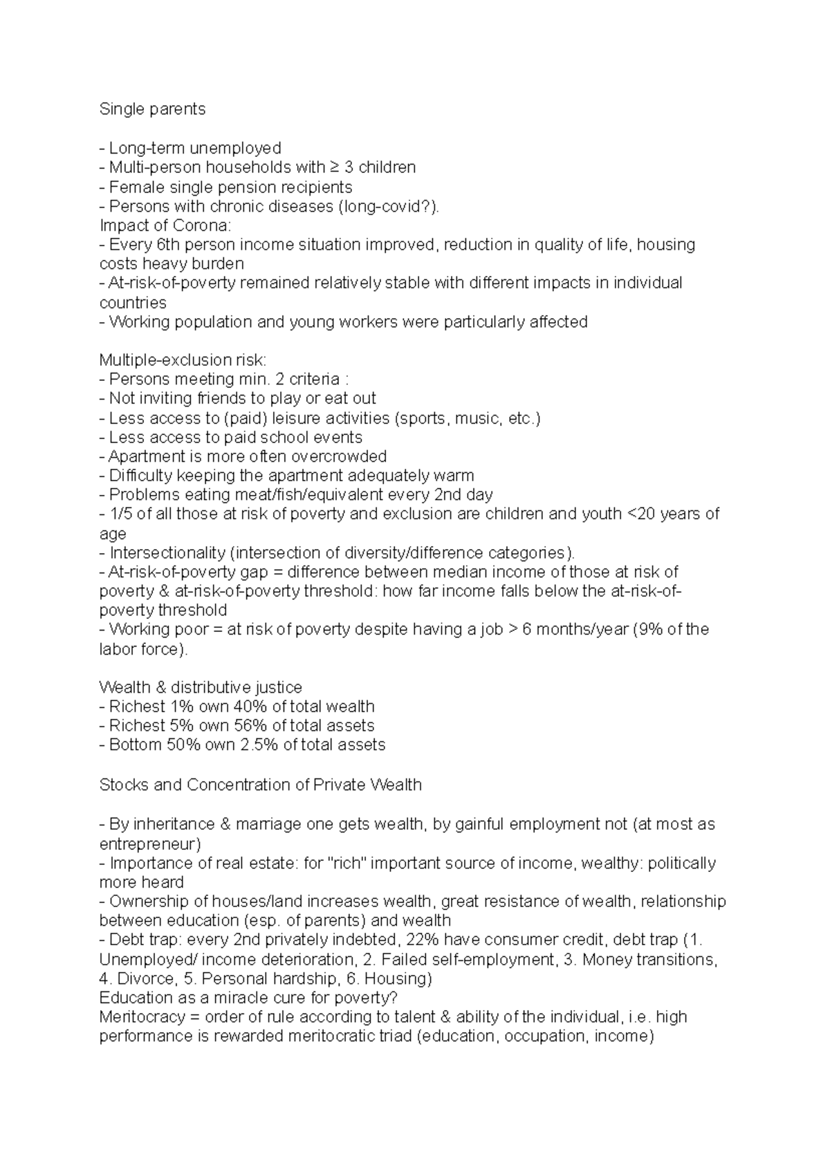Single parents - Cognitive Psychology - Single parents Long-term ...