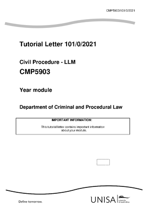 301 2023 4 b - tutorial letter - LLBALLF/301/4/ Tutorial Letter 301/4 ...