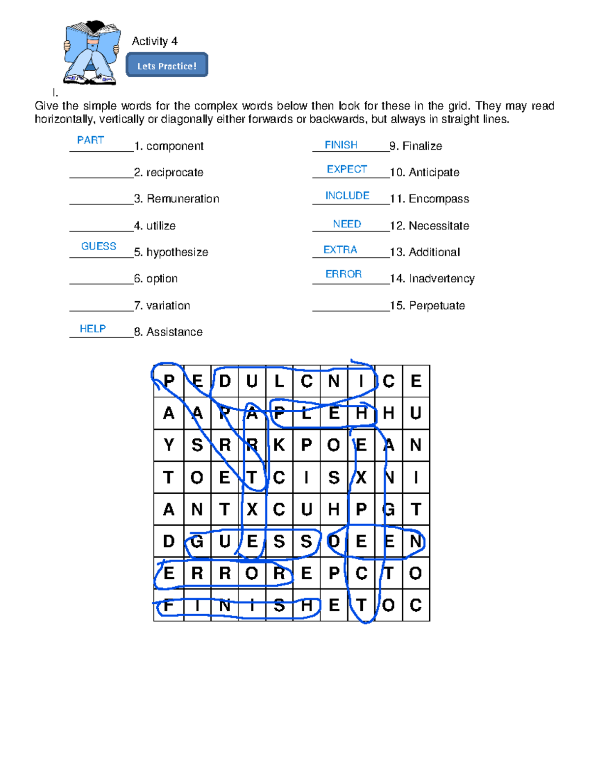 ACT 4 Business ACE qwerty - Activity 4 I. Give the simple words for the ...