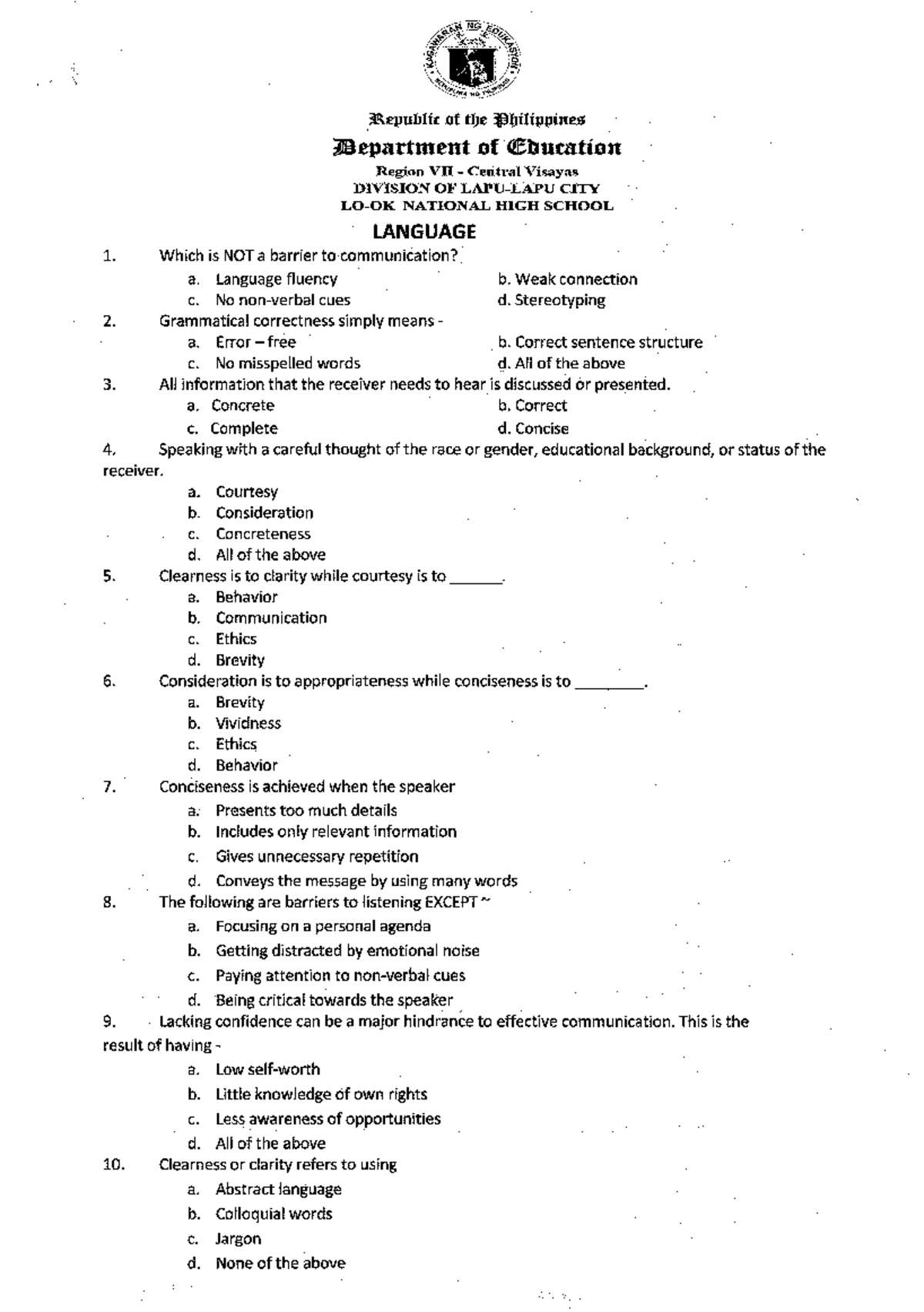 DAY-2-Reviewers - This can help you - Bachelors of Science in Business ...