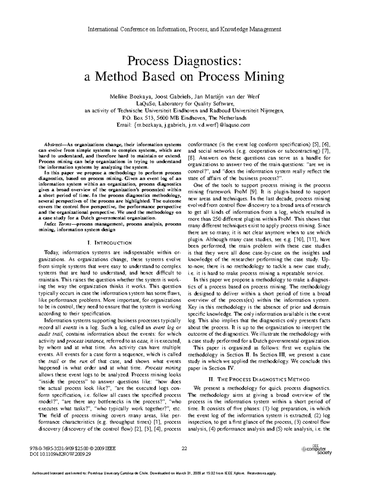 03-Process Diagnostics a Method Based on Process Mining - Bozkaya ...