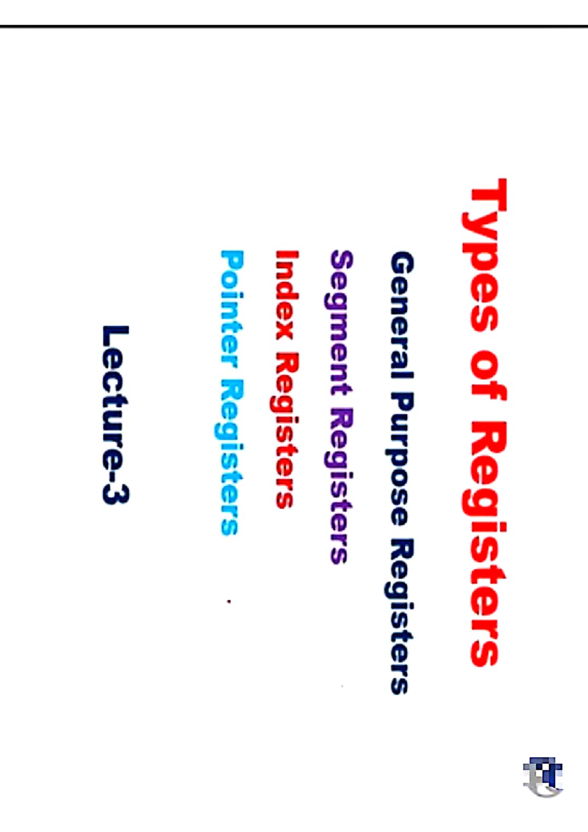 Registers - Notes - Computer Organization and Assembly Language - Studocu