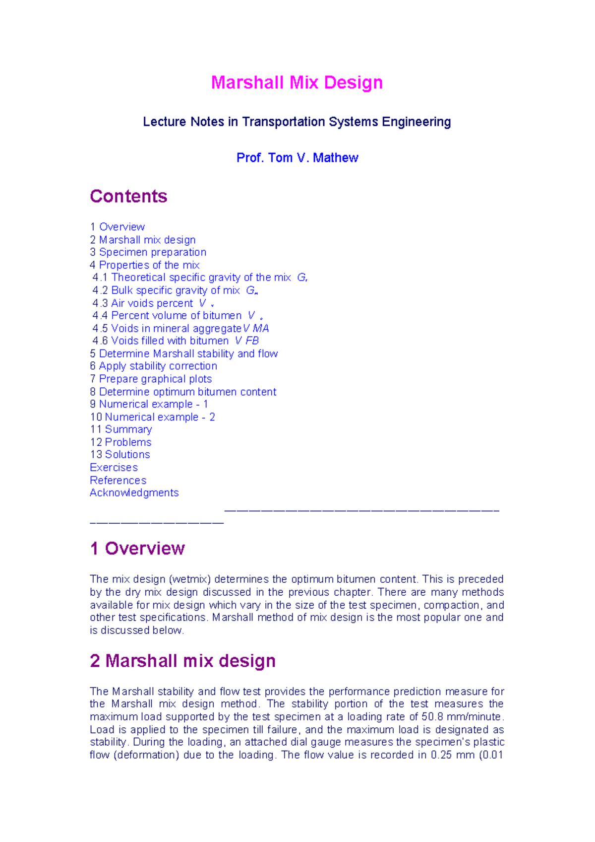 Marshall Apparatus - I wan to donwload - Marshall Mix Design Lecture ...