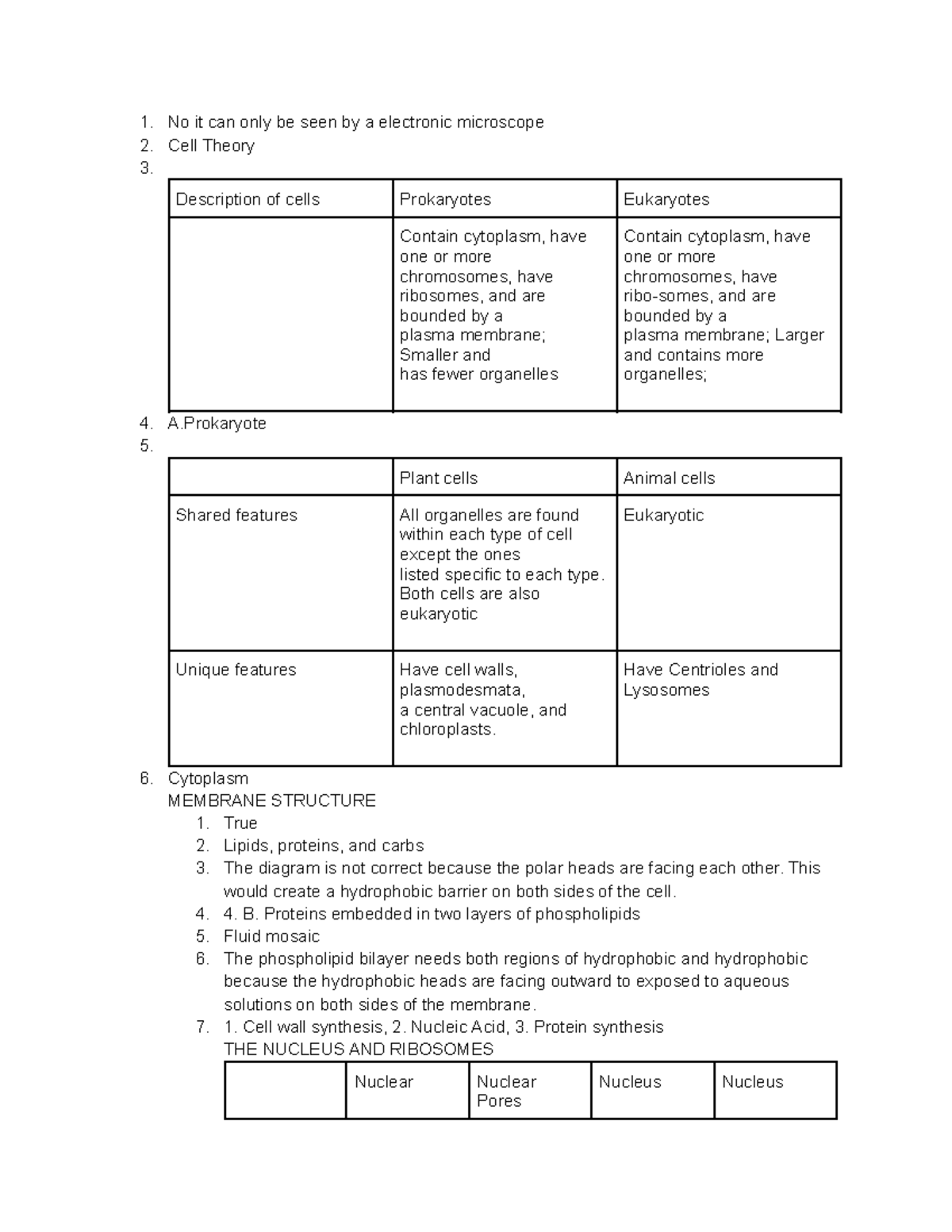 Biology Chapter 4 Guided Reading - No it can only be seen by a ...