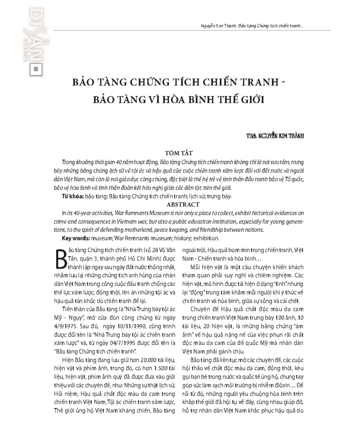 Bao tang Chung tich chien tranh - 98 Nguy n Kim Thšnh: B o tšng Ch ng t ̋ch chi n tranh... B ảo ...