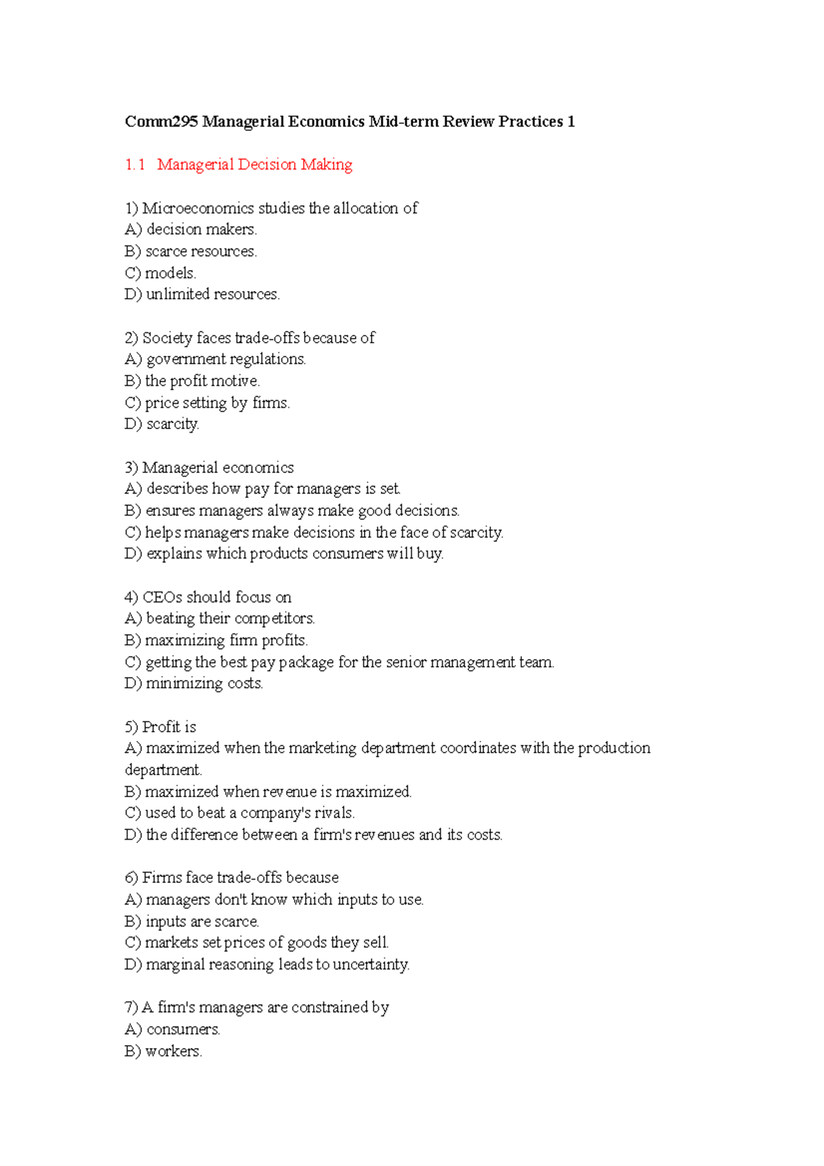 Comm 295 Midterm Review 1 - COMM 295 - UBC - Studocu